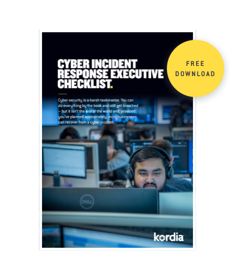 DOWNLOAD: Cyber Incident Response Checklist | Kordia DOWNLOAD: Cyber Incident Response Checklist | Kordia